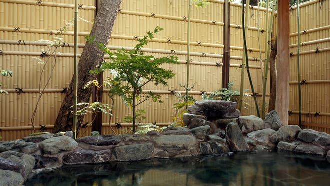 撮影限定 明治時代の雰囲気をそのまま残した和庭園が見える露天風呂付客室の写真5