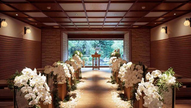 撮影限定 和庭園が見える伝統とモダンが調和する式場で本格撮影の写真1