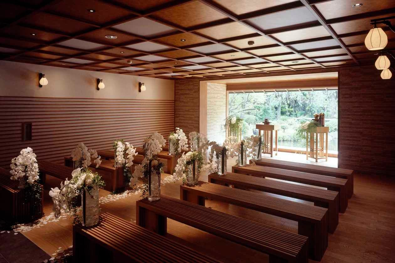 撮影限定　和庭園が見える伝統とモダンが調和する式場で本格撮影の写真5