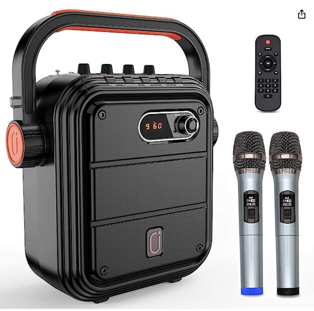 スピーカー、アンプ、マイク２本の画像1