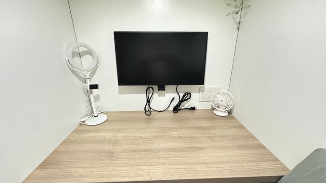 <PaO Work 三ノ宮No.4>完全個室ワークブース💼光Wi-Fi📶✨モニター🖥テレワーク/ZOOM/面接/自習/作業の写真3