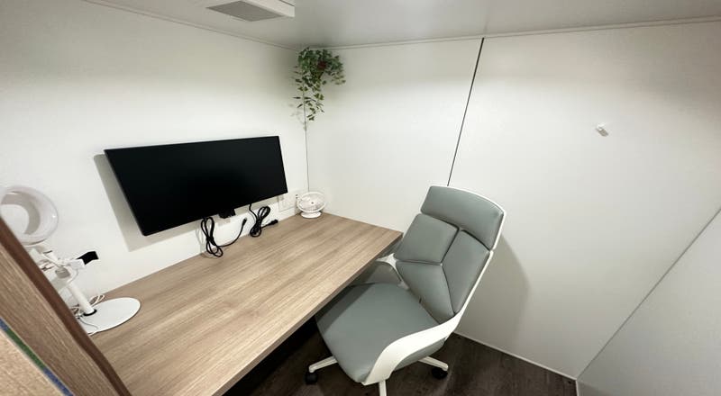＜PaO Work 三ノ宮No.5＞完全個室ワークブース💼光Wi-Fi📶✨モニター🖥テレワーク/ZOOM/面接/自習/作業