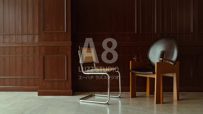 大阪市西区堀江・自然光・ウッド壁、木壁、モルタルグレー壁の撮影スタジオの写真4