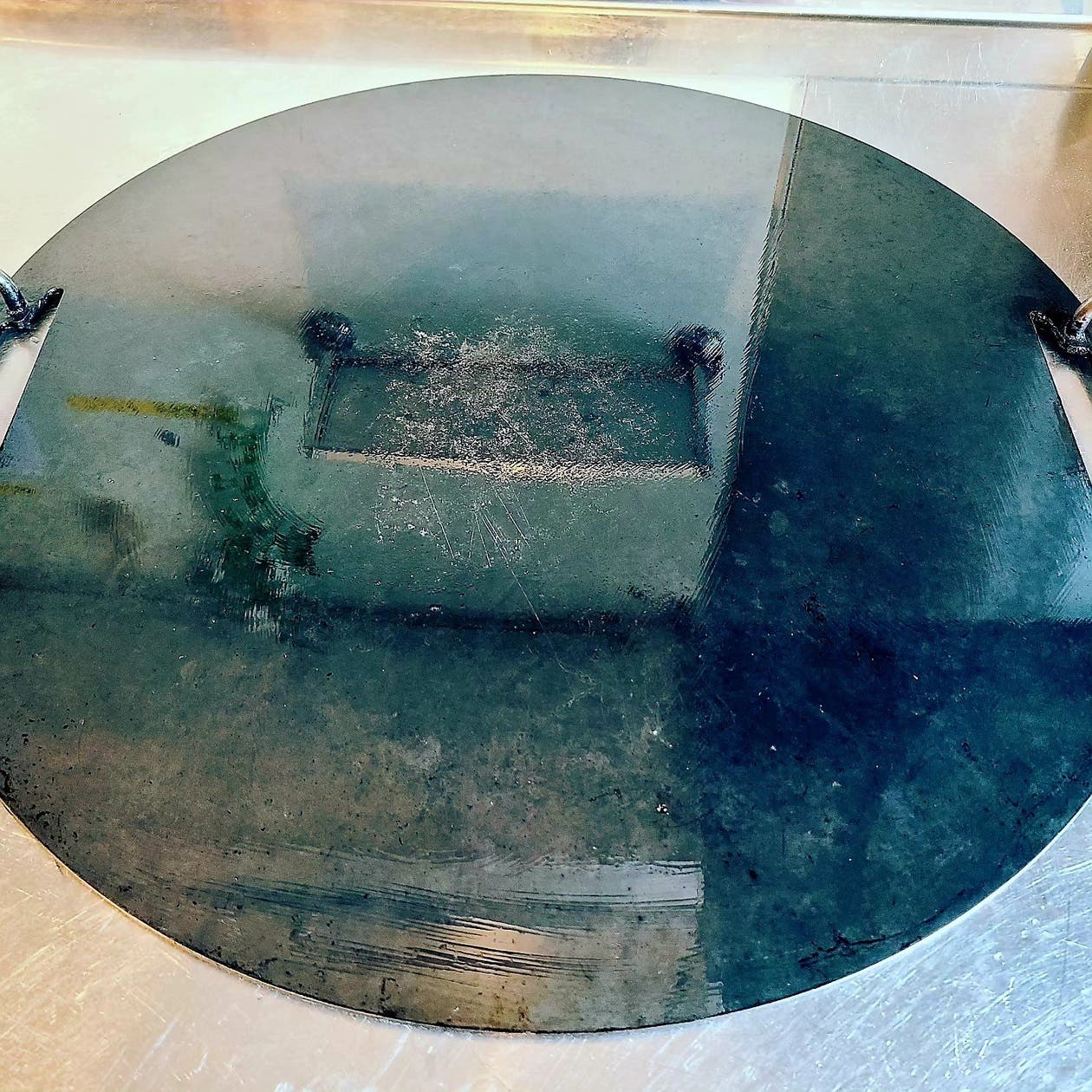 BBQ用鉄板【本格鋼鉄57cm】の画像1