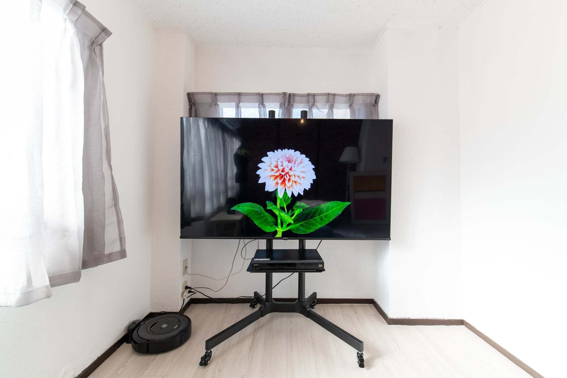 無料【65型移動式大型TV＆NETFLIX・YouTube・AmazonPrime】の画像1