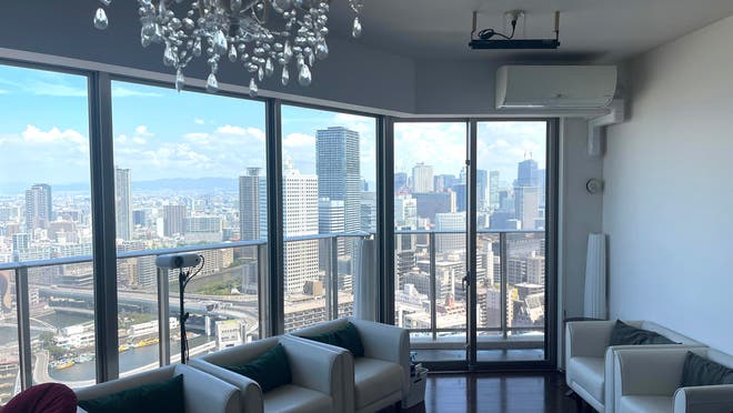 タワマン33階からの綺麗絶景夜景!#淀川花火大会#ユニバ#タワマン#33階#夜景#撮影#コスプレ#配信の写真19