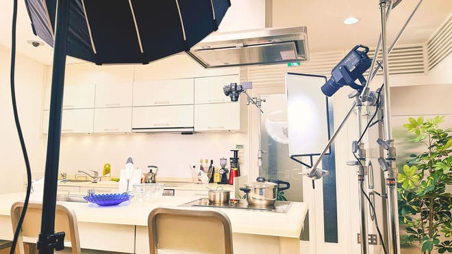 大型アイランドキッチン★業務用冷蔵庫/調理器具/食器類の写真7