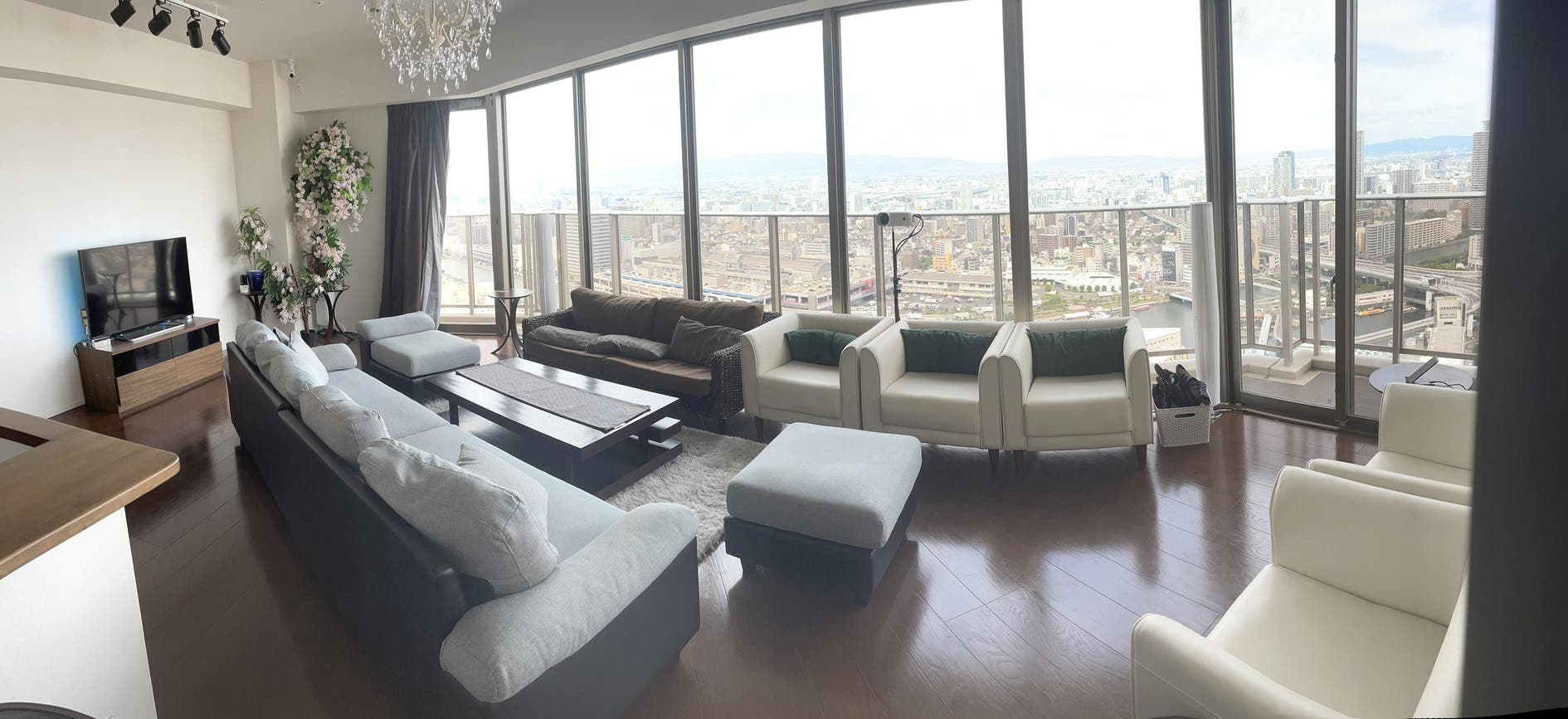 高層階階からの綺麗絶景夜景！＃淀川花火大会＃ユニバ＃タワマン＃高層階＃夜景＃撮影＃コスプレ＃配信の写真18