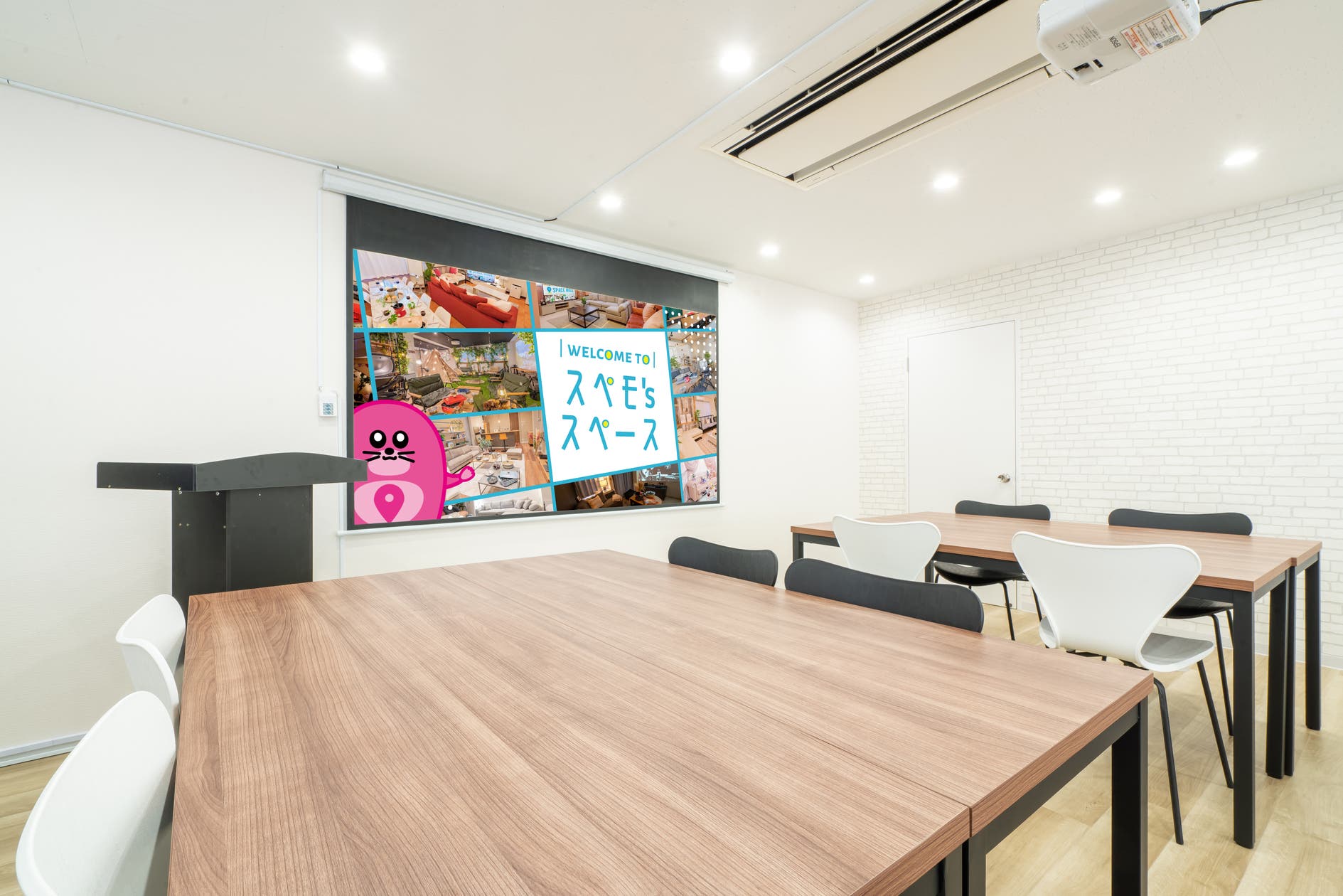 スペモ📚駅徒歩1分🚶使い勝手抜群🍀100㌅ｽｸﾘｰﾝ📽417_THE-GREEN-WORKS大阪枚方_SPACE-Aの写真11