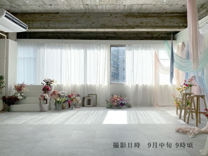 【神戸駅】徒歩5分 / 自然光が差し込む解放感のあるフォトスタジオ / 店内お花使い放題 / 78㎡ワンフロアの写真10