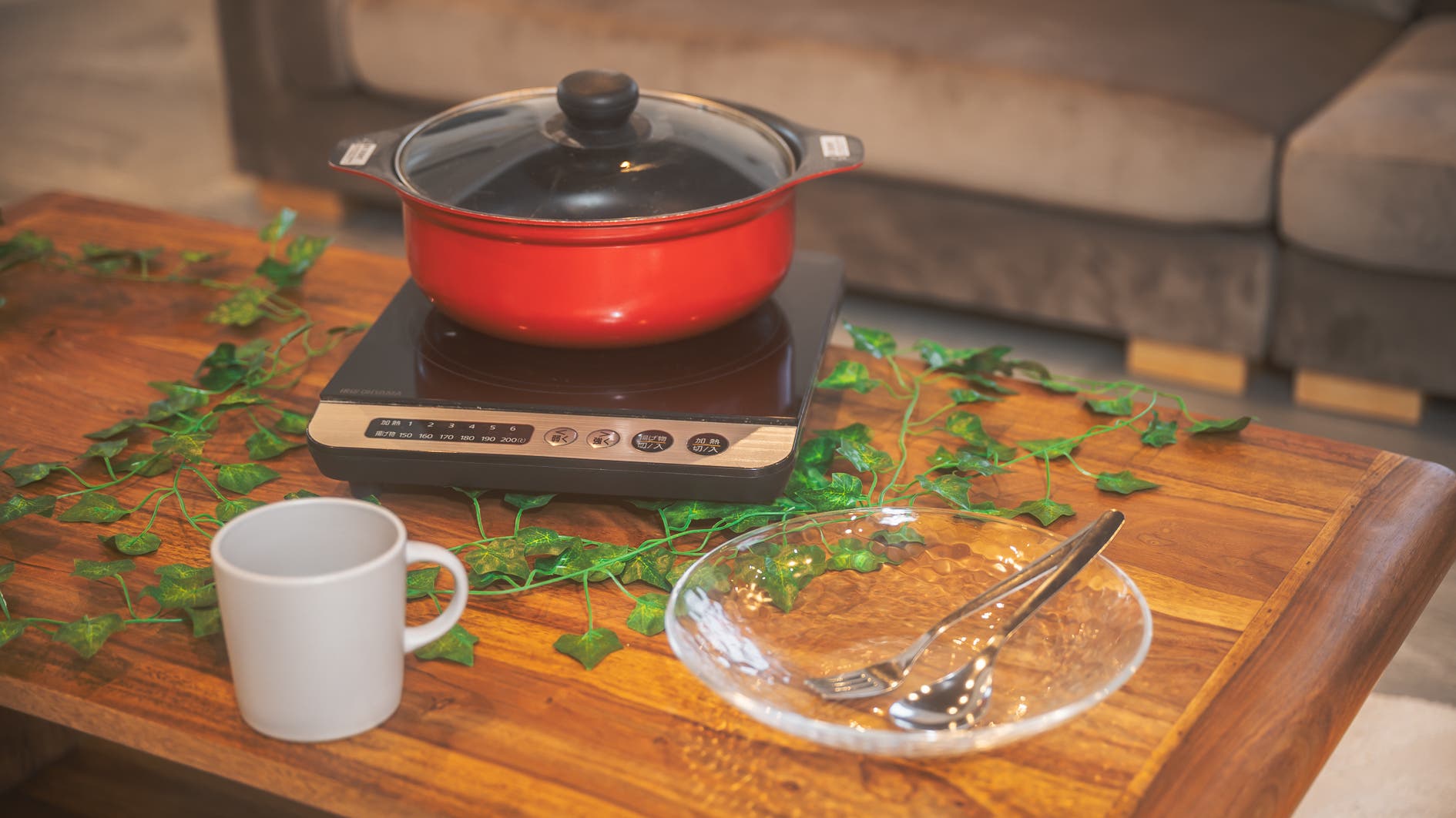 卓上IHヒーターとお鍋セット	の画像1