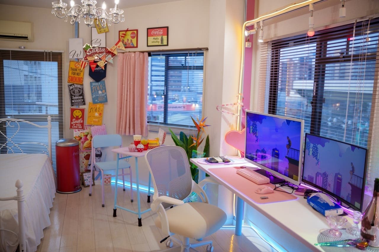 桜川駅5分(難波1駅)白系シティーポップ💜ネオンかわいい/写真撮影TikTok生誕など🤩の写真12