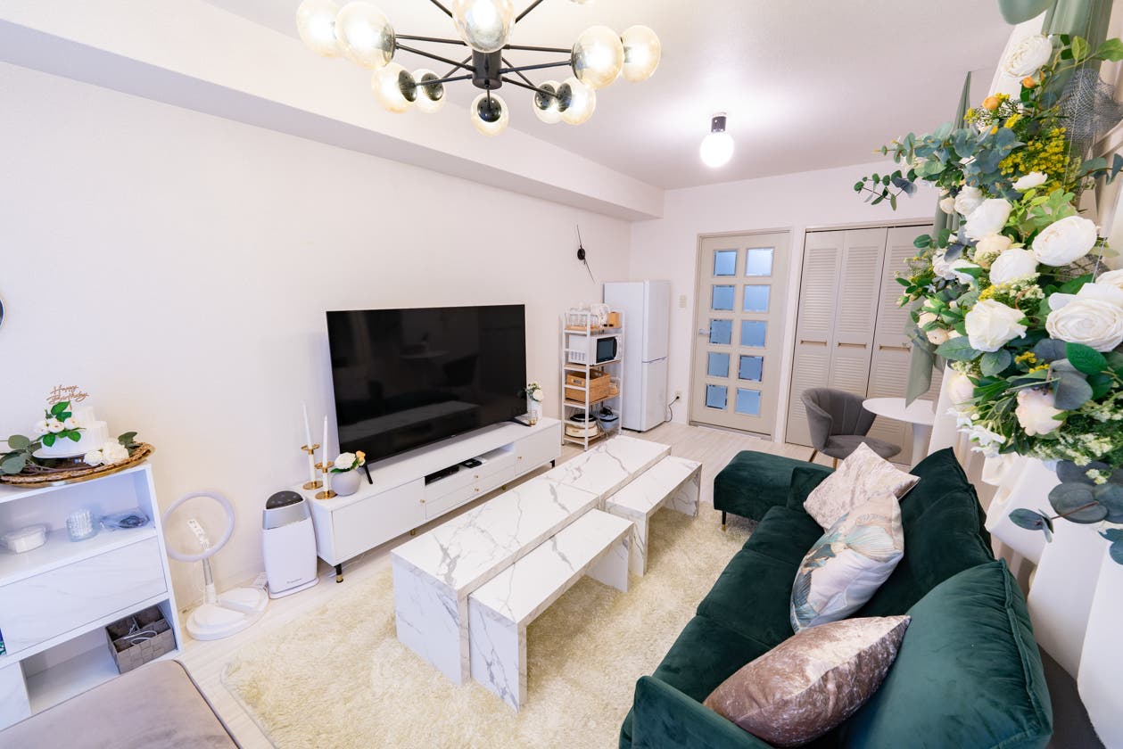 心斎橋にOPEN💚駅徒歩4分🫶最大12名🙆‍♀️大画面65㌅TV🤍推し活応援🍀撮影会📸パーティー🥂女子会🎀Ameri心斎橋💕の写真9