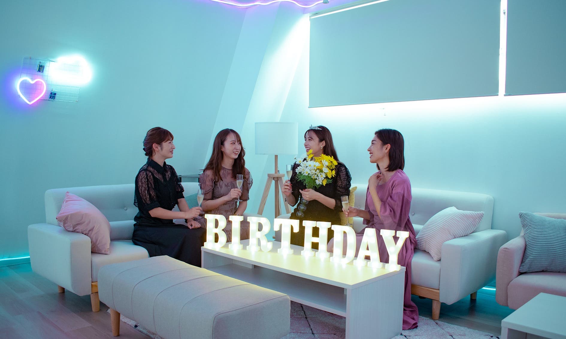 【新大久保】直前🈹/100㌅大型スクリーン🎥/24H・最大35名/LEDライト・ゲーム機/パーティ🎉歓送迎会🍻飲み会の写真15