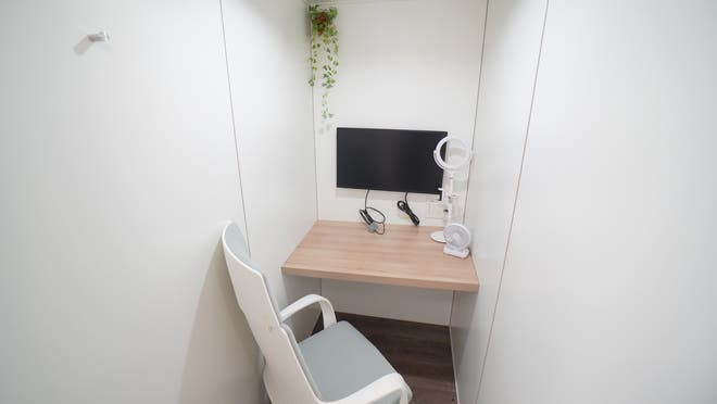 <ワークブース宝町No.4>駅近人気エリア🚃完全個室💼Wi-Fi📶電源🔌テレワーク/ZOOM/自習/作業場所の写真7