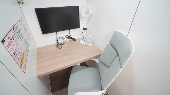 <ワークブース宝町No.3>駅近人気エリア🚃完全個室💼Wi-Fi📶電源🔌テレワーク/ZOOM/自習/作業場所の写真6