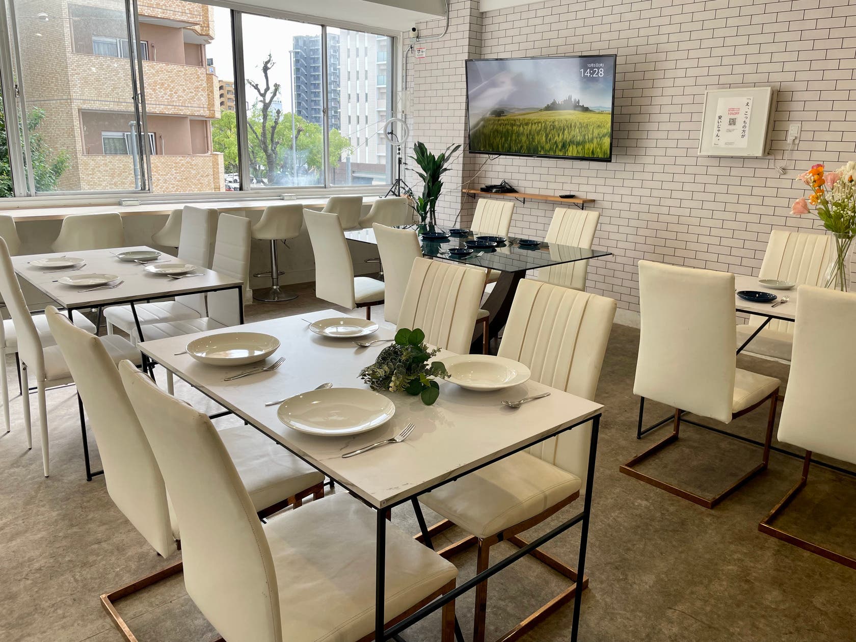 ＜メトロミニッツ金山＞30名✨金山駅徒歩5分🚶‍♀️光回線/55型TV/無料キッチン　パーティー・セミナー・イベント人気👑の写真16