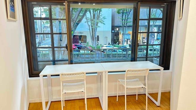 試着室・天吊ハンガーパイプ有:展示会/受注会/ポップアップに最適な表参道ヒルズ同潤館にあるイベントスペースの写真15