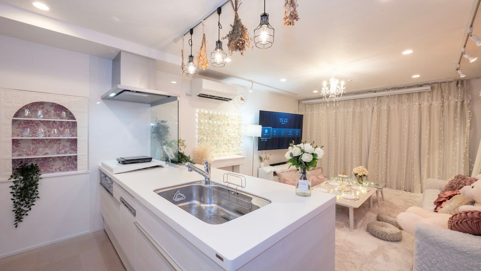 【🎀女性専用🎀お子様🚫・男性🚫】推し活応援！75型大画面TV・120㌅プロジェクター　コリアタウン1分　毎回清掃✨の写真6