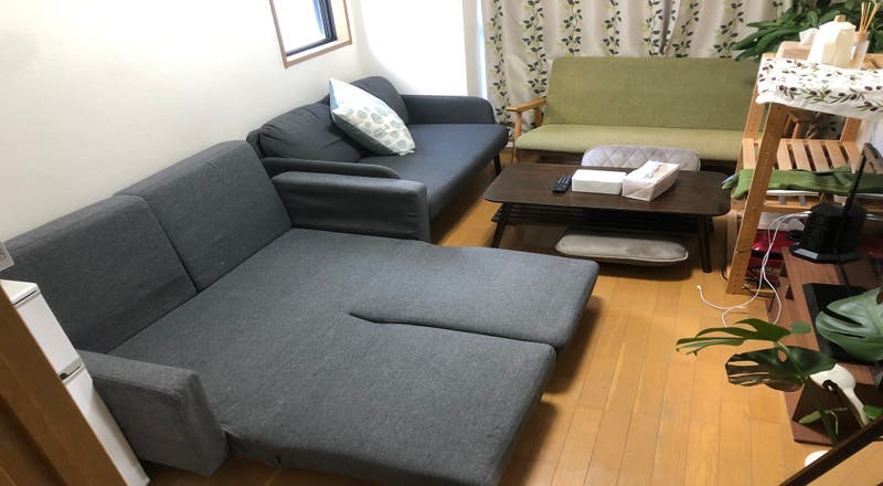 10人OK谷町６丁目駅⑥番出口から徒歩2分マンション７階静かな１K　料理デートやテレワークに有料駐車場有