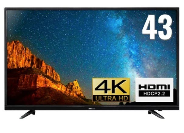 キャスター付き43インチ4K大型モニターの画像1