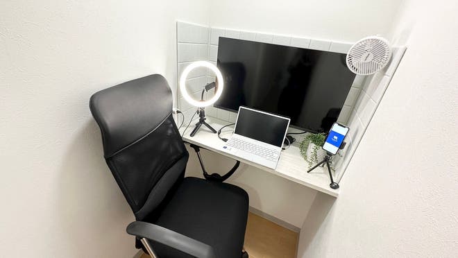 ≪フォーカスオン天王寺③号室≫完全個室・防音仕様・24時間即日予約可能・女性にも安心・設備&電源充実 の写真1