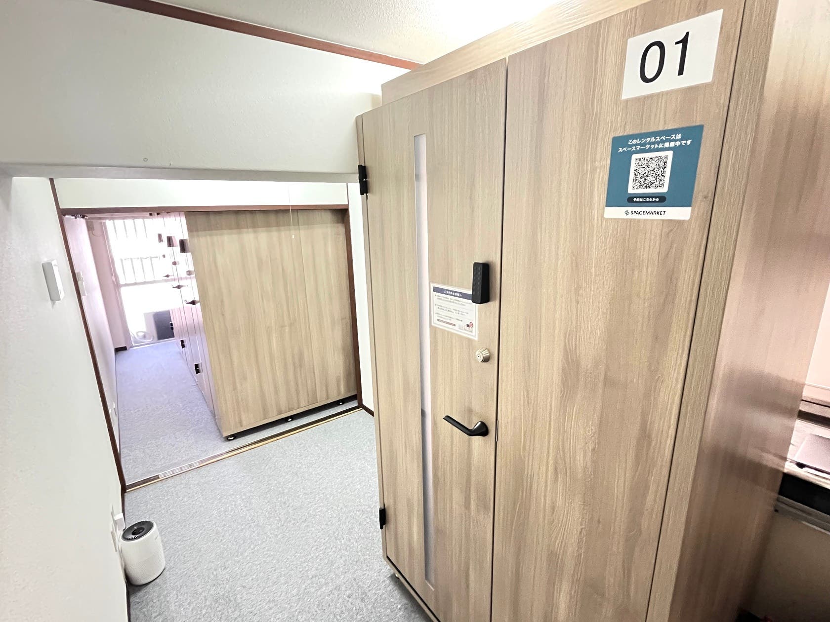 ＜ワークブース天神No.1＞天神駅・赤坂駅徒歩5分！無料Wi-Fi・電源・モニターあり！テレワーク/面接/自習/作業場所の写真6