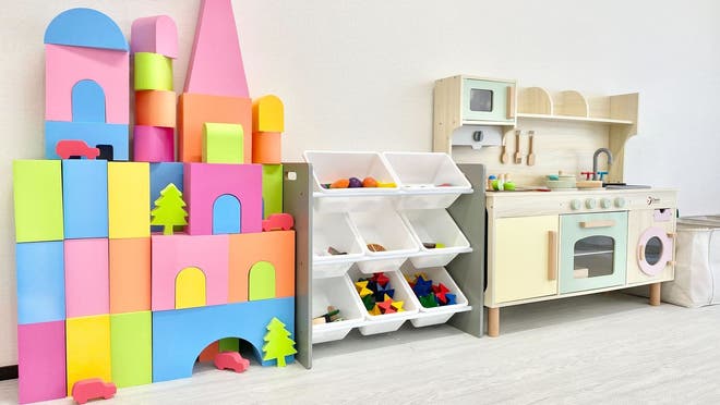 【渋谷区】代々木徒歩6分/南新宿4👶子連れ専用ママ会ルーム"mamaco"👩/~22名/知育おもちゃ/巨大クッション🧸🤖新年会の写真7