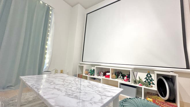 🏆オープン割🏆✨大画面でHulu/YouTube見放題🎉100㌅プロジェクター無料🤍完全個室のプライベート空間🎂の写真8