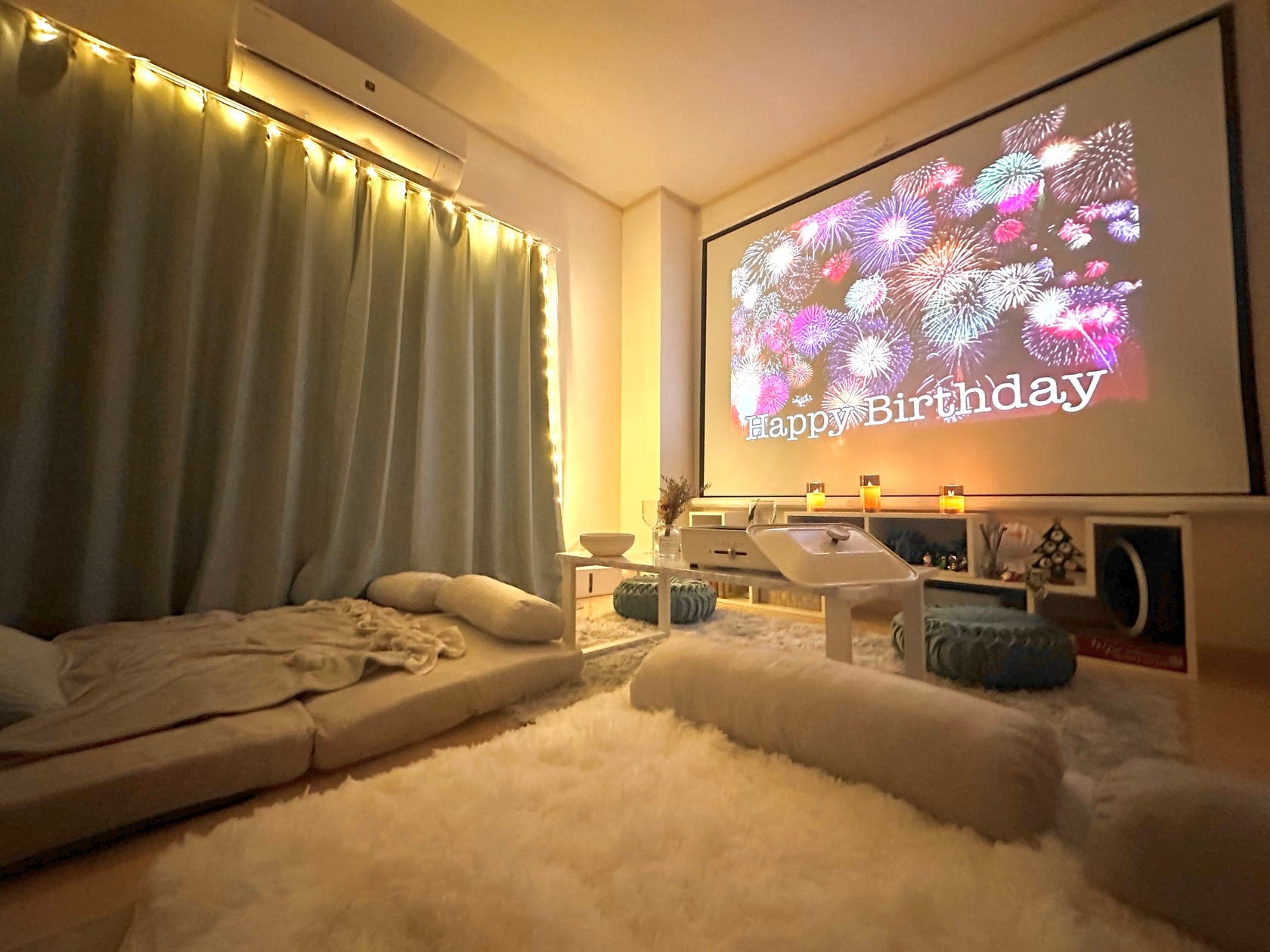 🏆オープン割🏆✨大画面でHulu/YouTube見放題🎉100㌅ﾌﾟﾛｼﾞｪｸﾀｰ無料🤍完全個室のﾌﾟﾗｲﾍﾞｰﾄ空間🎂の写真9