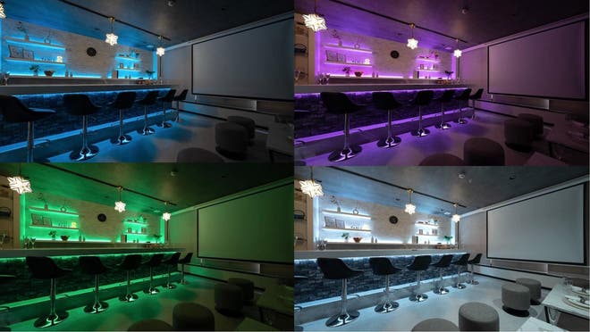 【東梅田/大阪駅すぐ】最大30名🎉バーの雰囲気🦋ワンフロアの貸切贅沢空間✨120㌅巨大スクリーン🎥飲食持込🆗/Table8の写真5