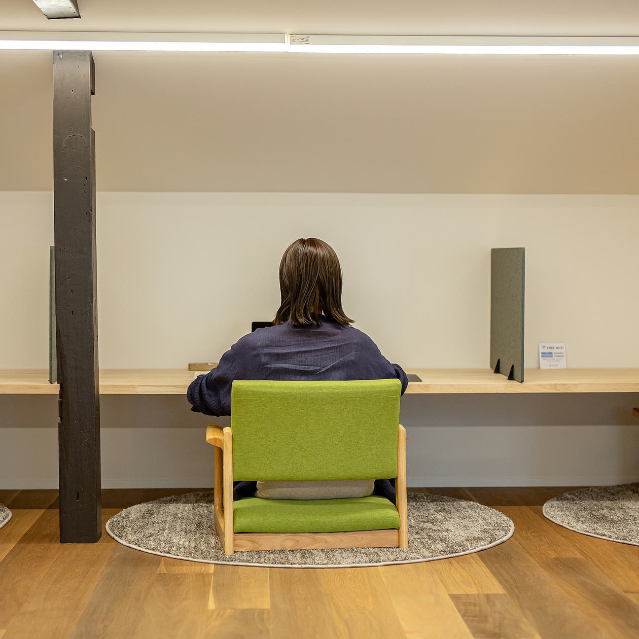 まるで秘密基地#A テレワーク等に便利で座椅子で寛げる落ち着いた空間の写真5