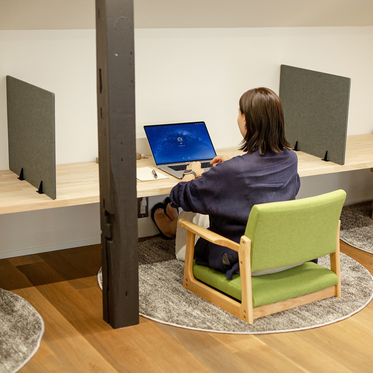 まるで秘密基地#A テレワーク等に便利で座椅子で寛げる落ち着いた空間の写真6