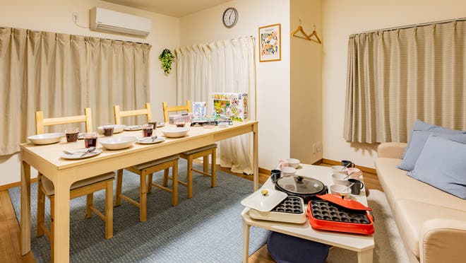 <HS3>福島駅スグ🚃10名以上の利用🆗ガスコンロ、オーブンレンジあり🍳タコ焼き器無料!の写真1