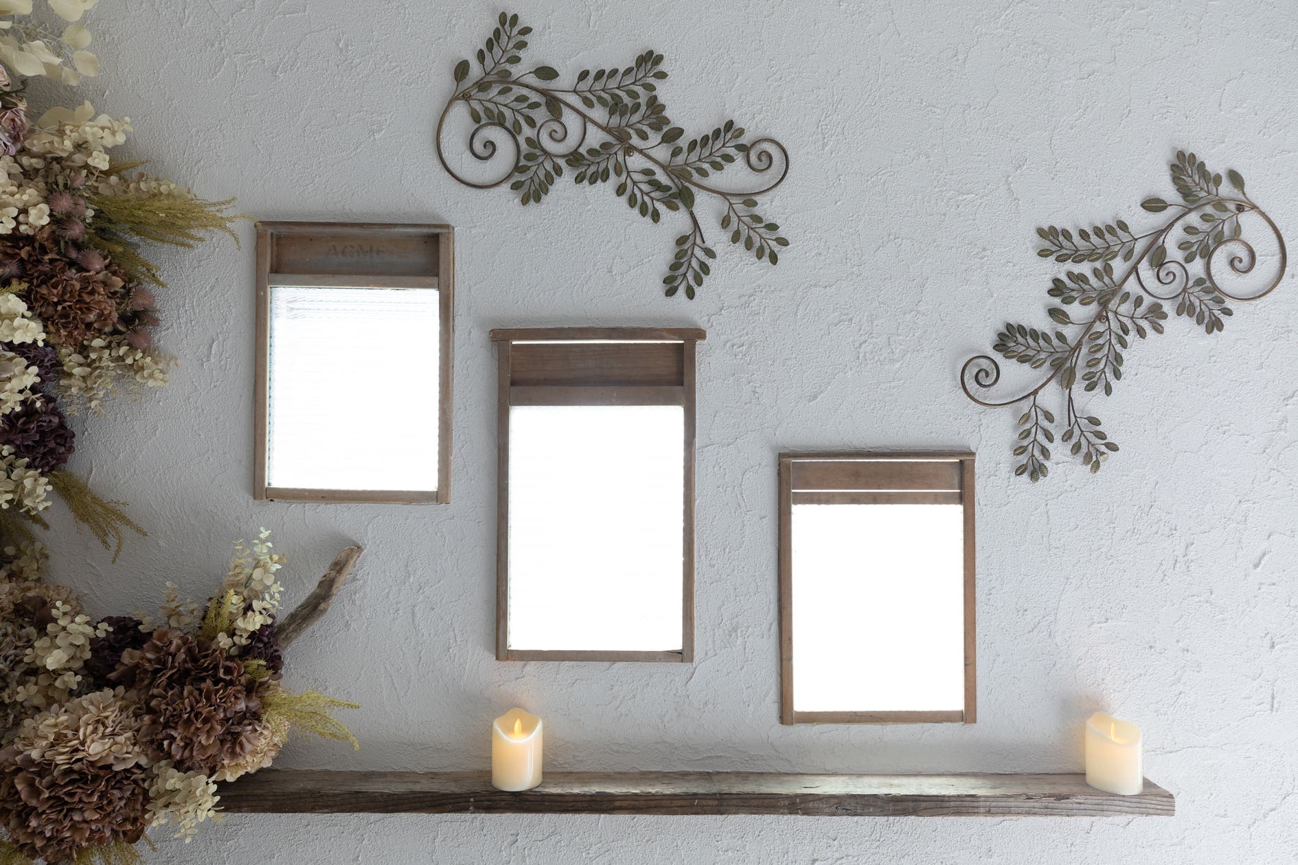 満月のグラデーションと超大型ドライフラワー造形｜一日中自然光が降り注ぐ本格撮影スタジオ｜大型バルコニー有の写真19