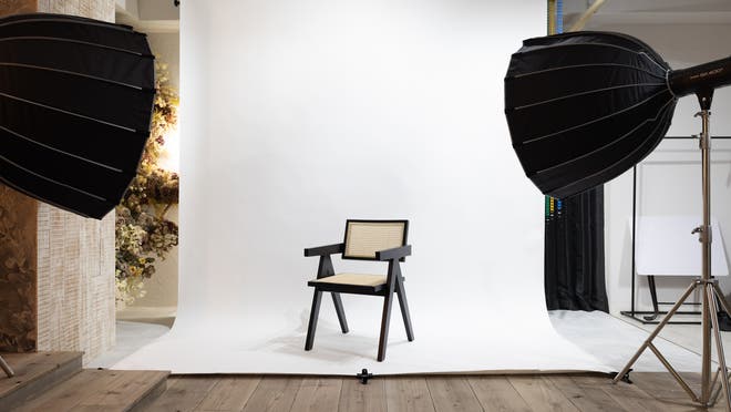 満月のグラデーションと超大型ドライフラワー造形|一日中自然光が降り注ぐ本格撮影スタジオ|大型バルコニー有の写真26