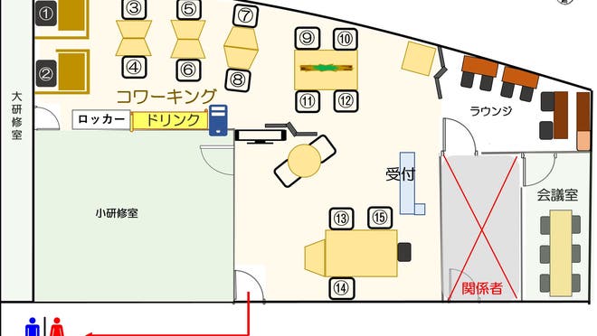 浜松駅直結【まなクル浜松/会議・応接室~6名まで】徒歩3分アクトタワー6階の写真11