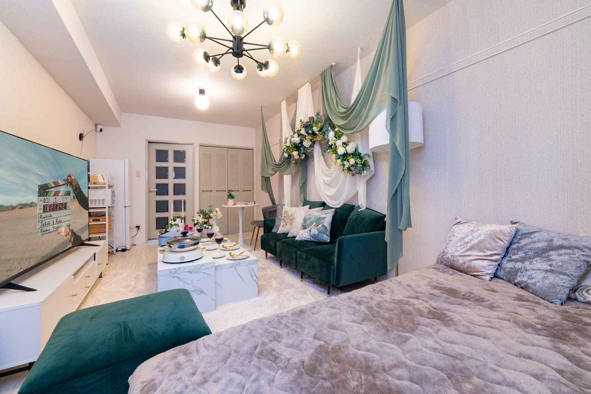 心斎橋にOPEN💚駅徒歩4分🫶最大12名🙆‍♀️大画面65㌅TV🤍推し活応援🍀撮影会📸パーティー🥂女子会🎀Ameri心斎橋💕の写真6