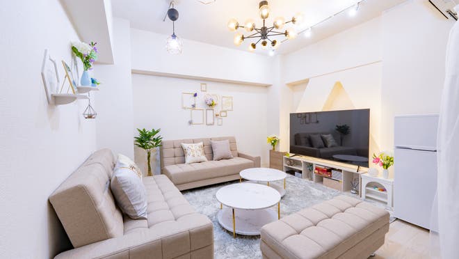 【西心斎橋/徒歩5分】👼推し活で大人気のスペース💖清潔快適🎀大型65㌅TV🎗撮影/コスプレ🥻 Netflix/Hulu見放題💃の写真5