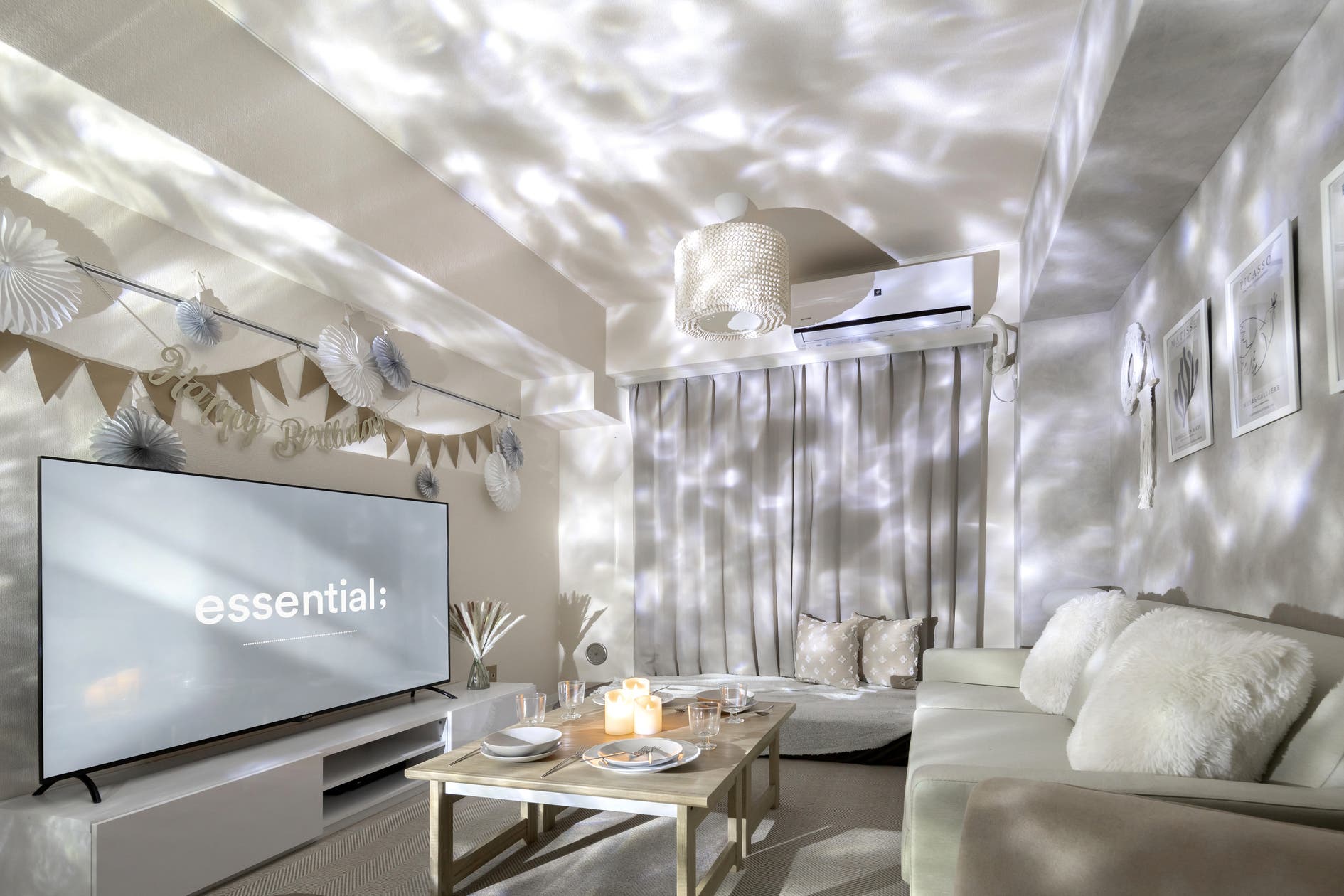 12月OPEN🏆ベストホスト🏆駅3分/65㌅大画面TV/Netflix等視聴可/大人気ゲーム機＆ボドゲ/推し会/女子会/ママ会の写真4