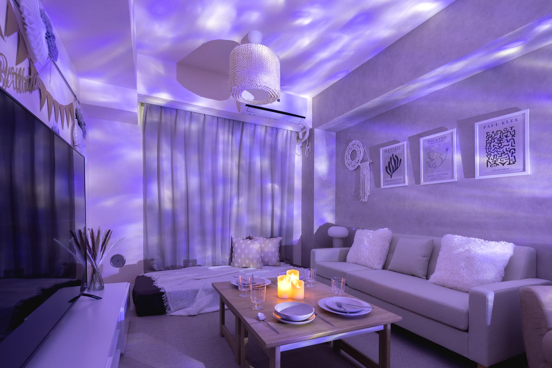 12月OPEN🏆ベストホスト🏆駅3分/65㌅大画面TV/Netflix等視聴可/大人気ゲーム機＆ボドゲ/推し会/女子会/ママ会の写真5