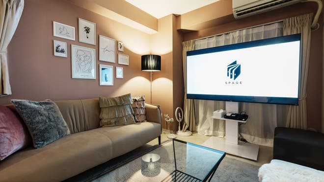 ✨オープンセール継続中✨【名駅3分】大画面140㌅プロジェクター+65㌅TV🖥推し会💖女子会🎀撮影📹映画鑑賞🍿24H可の写真7