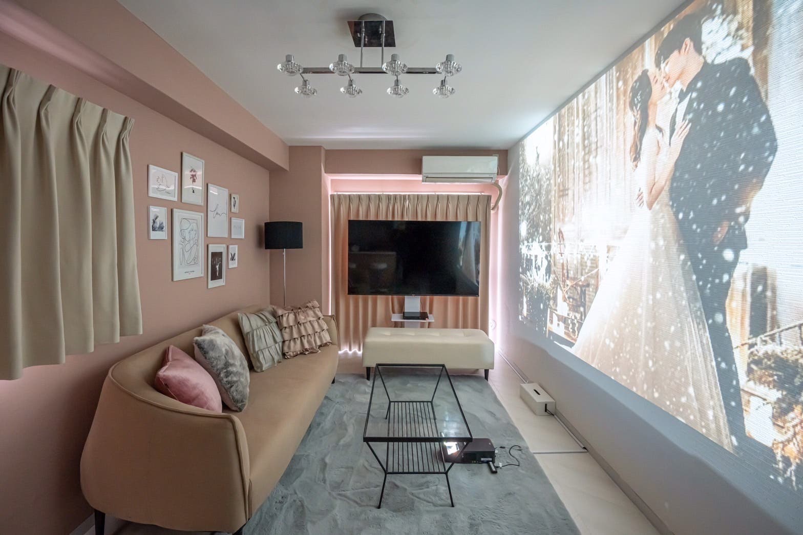  ✨オープンセール継続中✨【名駅3分】大画面140㌅プロジェクター+65㌅TV🖥推し会💖女子会🎀撮影📹映画鑑賞🍿24H可の写真8