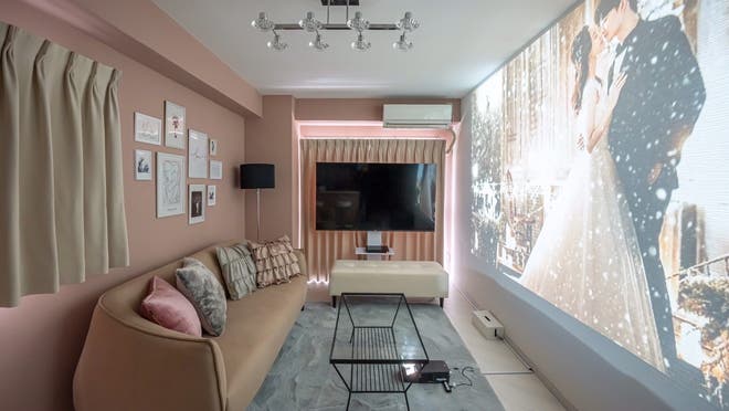 ✨オープンセール継続中✨【名駅3分】大画面140㌅プロジェクター+65㌅TV🖥推し会💖女子会🎀撮影📹映画鑑賞🍿24H可の写真8