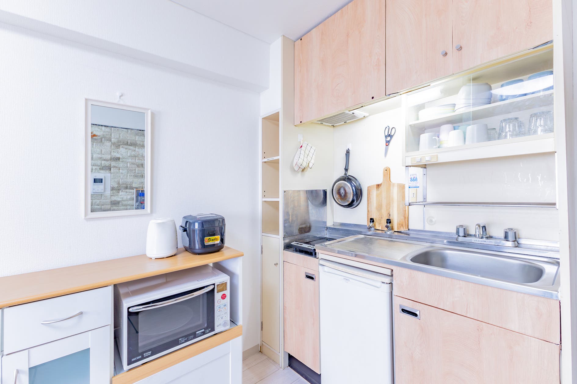 <KT6>なんば駅近♪無料Wi-Fi★タコ焼き器・ゴミ捨て無料★オーブン＆コンパクトキッチンあり★の写真15