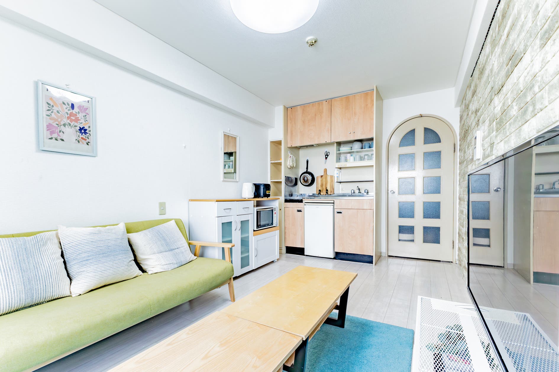 <KT6>なんば駅近♪無料Wi-Fi★タコ焼き器・ゴミ捨て無料★オーブン＆コンパクトキッチンあり★の写真5