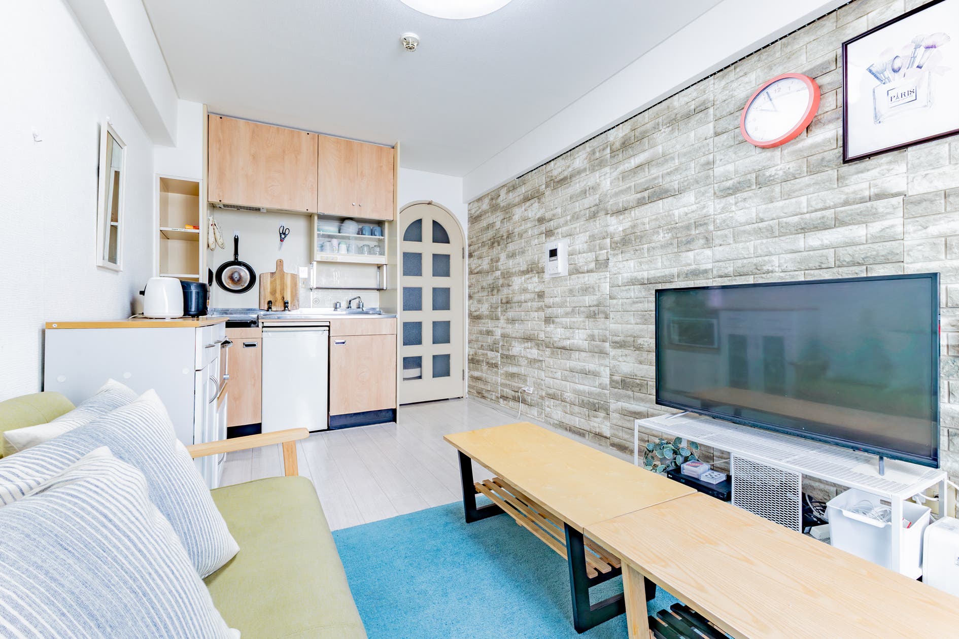 <KT6>なんば駅近♪無料Wi-Fi★タコ焼き器・ゴミ捨て無料★オーブン＆コンパクトキッチンあり★の写真6