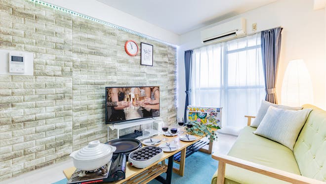 <KT6>なんば駅近♪無料Wi-Fi★タコ焼き器・ゴミ捨て無料★オーブン&コンパクトキッチンあり★の写真1