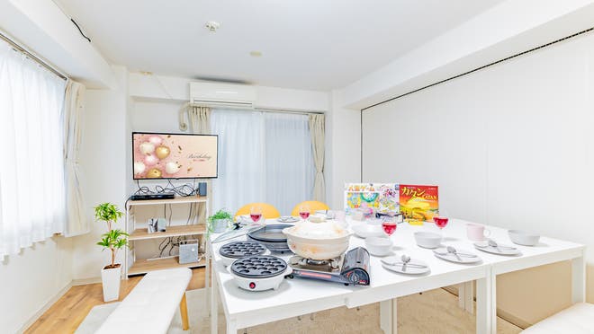 <SN4>最大16名🆗なんばスグ🚃タコ焼き器/ゴミ捨て無料✨Netflix/hulu視聴可🎬オーブンレンジ・ガスコンロありの写真5