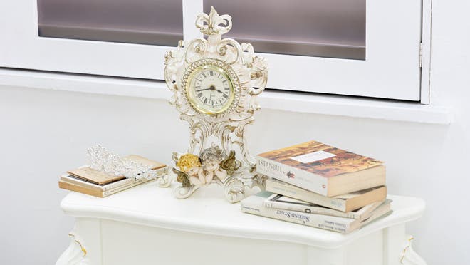 【花溢れる白の世界】大型ドライフラワー・かすみ草|天蓋ベッド|猫足バスタブ|階段|撮影機材無料の写真15